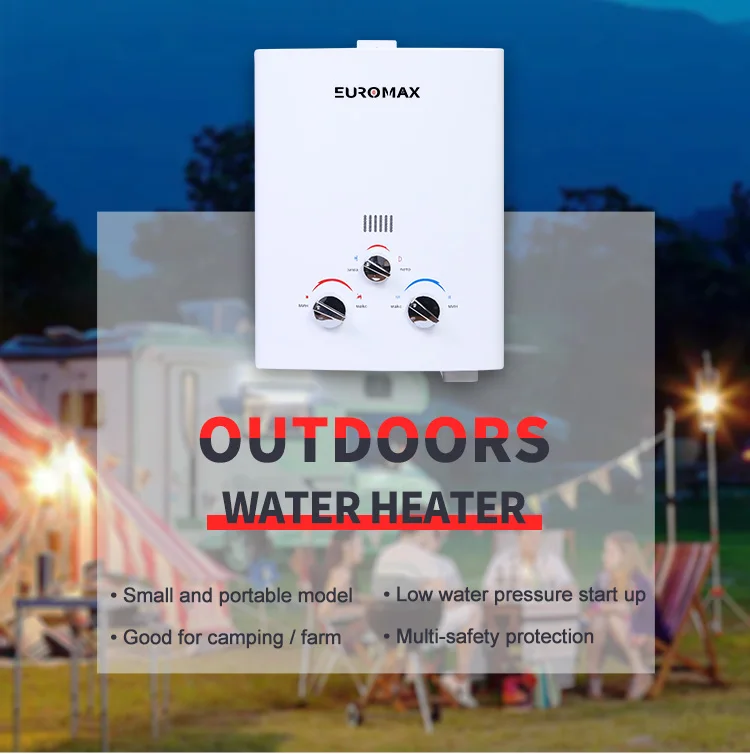 Wholesale 5L 6L Portable Camping LPG Gaz Geyser RV Water Heater