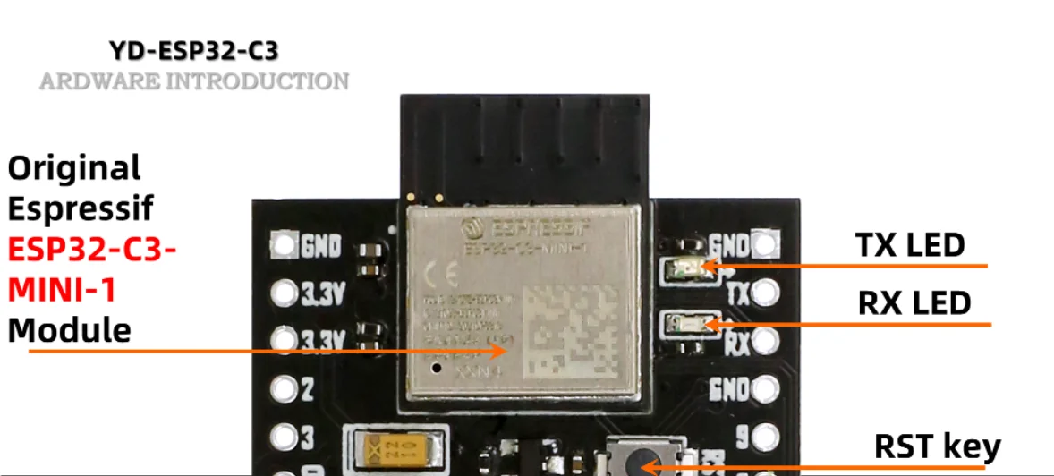 ESP32-C3-MINI-1 Dual USB Development Board - 1year Warranty
