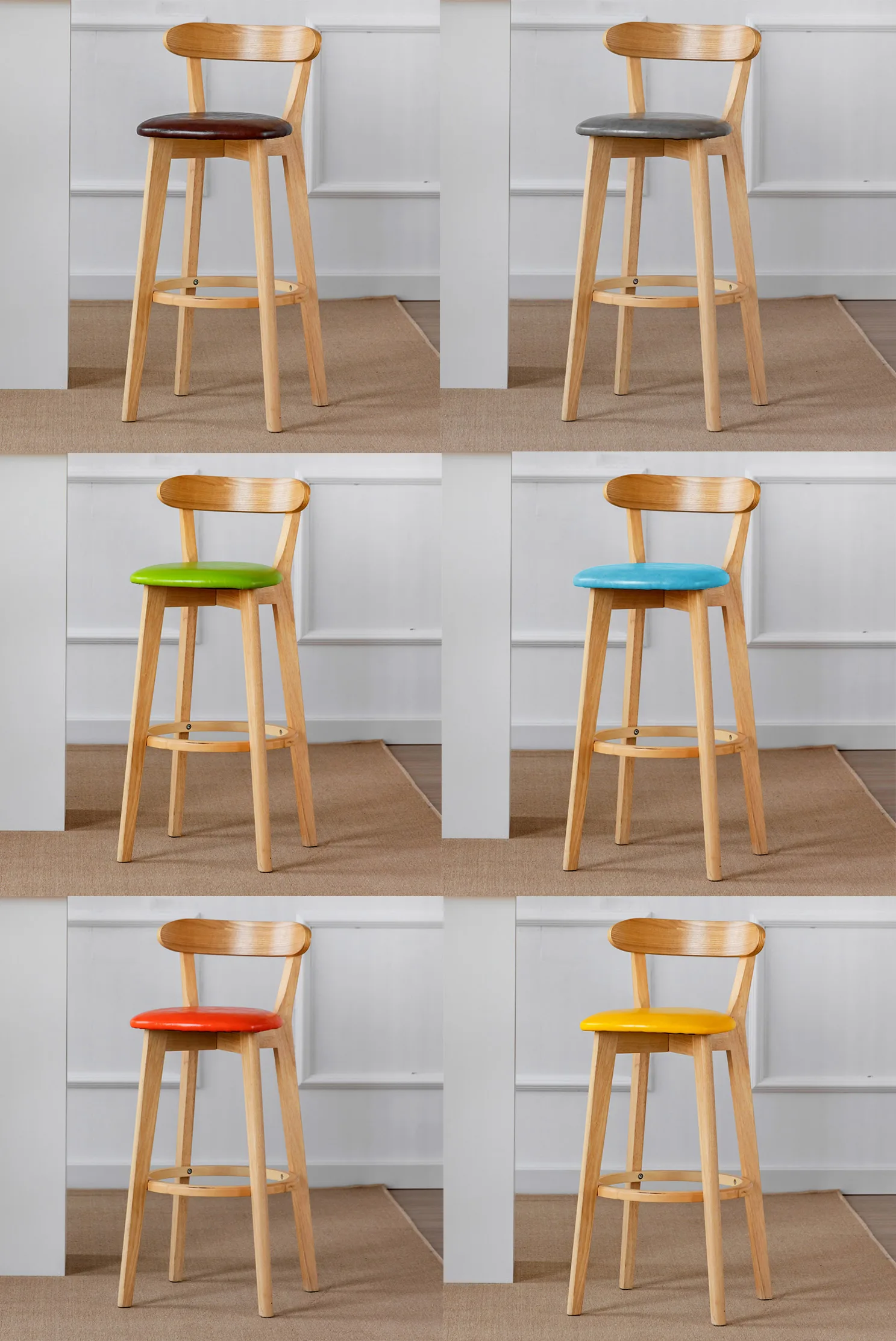 Shop Our Hot Sale of Cheap Bar Counter Stools in Solid Wood