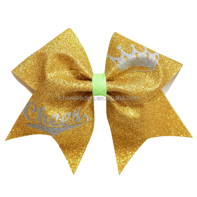 High Quality Custom Cheer Hair Bows Oem Design Custom Logo Rhinestone ...