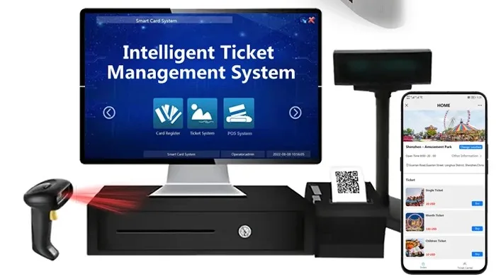 Tcp/ip Event Entrance Gym Or Water Park Qr Code Reader High Security ...