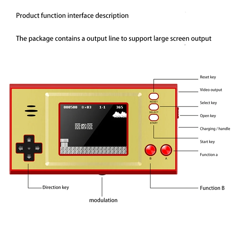 Gb35 Fc 620 Classic Mini Handheld Game Players 2.5 Inch Ultra Thin ...