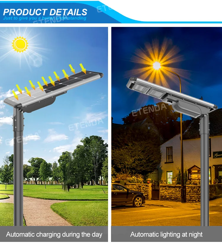 Outdoor Solar Light 40W 50W 60W 80W 120W Waterproof IP65 High ...