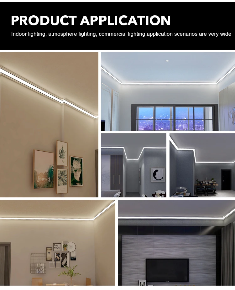 Aluminium Led Profile Easy Installation Intelligent Control Led Profile ...