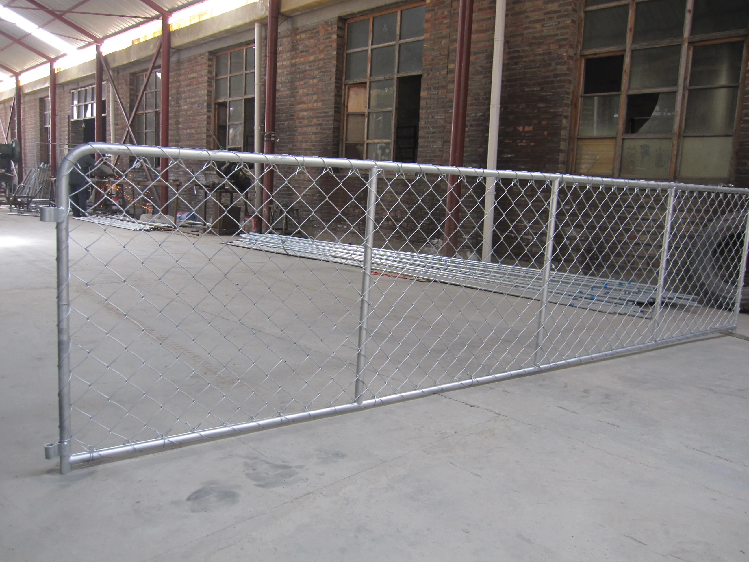 12ft X 1m Farm Fence Gate - Durable Hot Dipped Galvanized Mesh