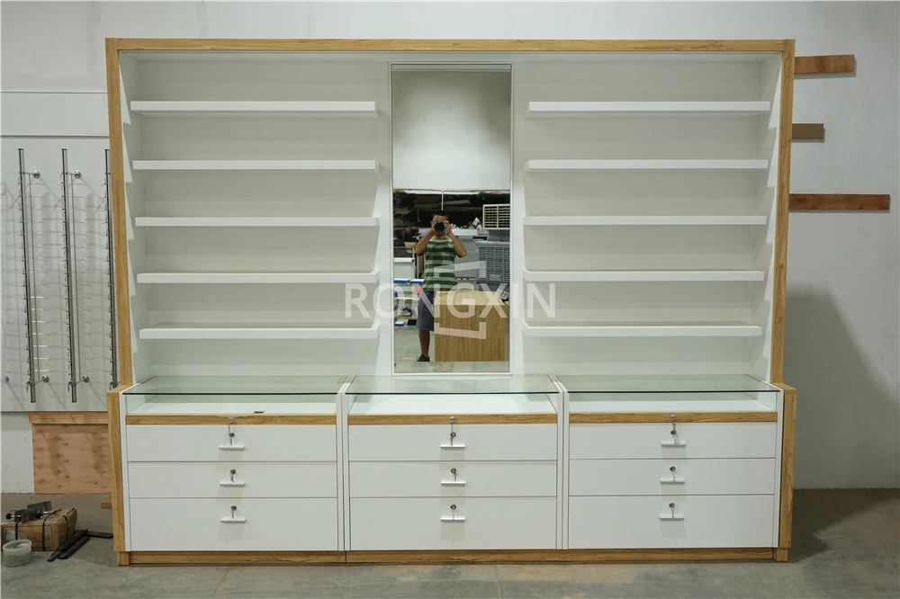 Modern Eyewear Store Interior Design Wooden Optical Store Display ...