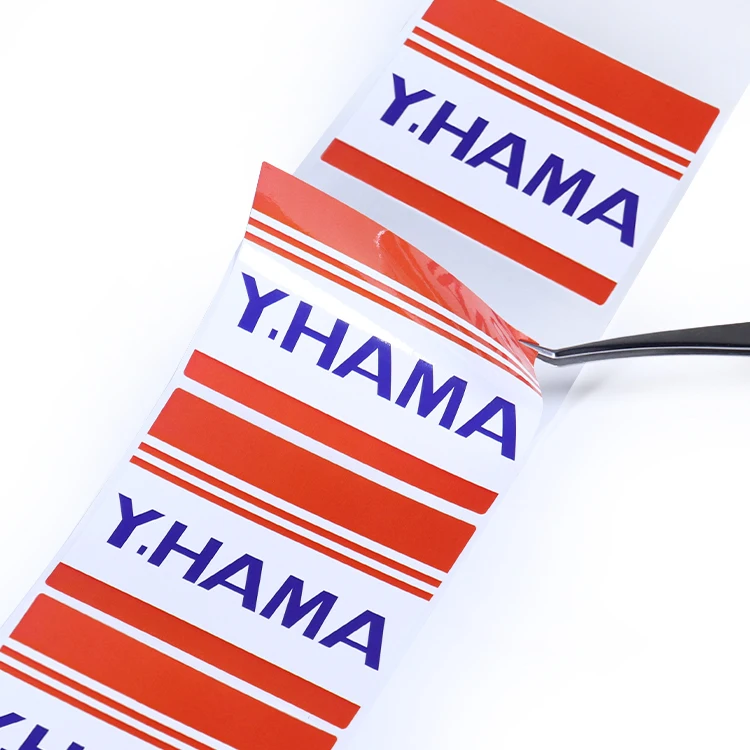 Custom Printed Adhesive Vinyl Waterproof Logo Stickers Roll Skin Care ...