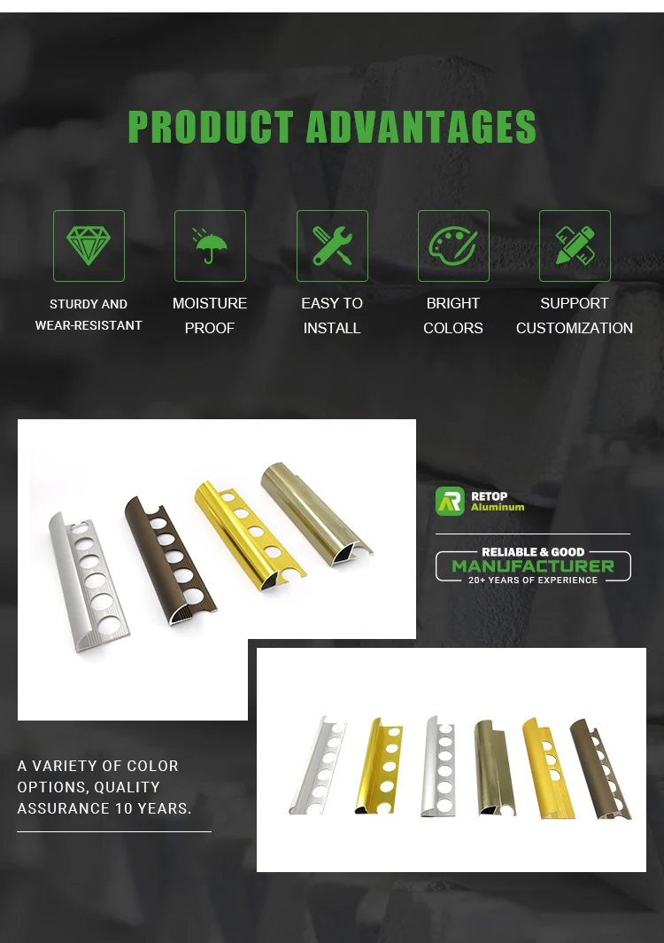 L Shape Profile Floor Ceramic Border Corner Edge Protector