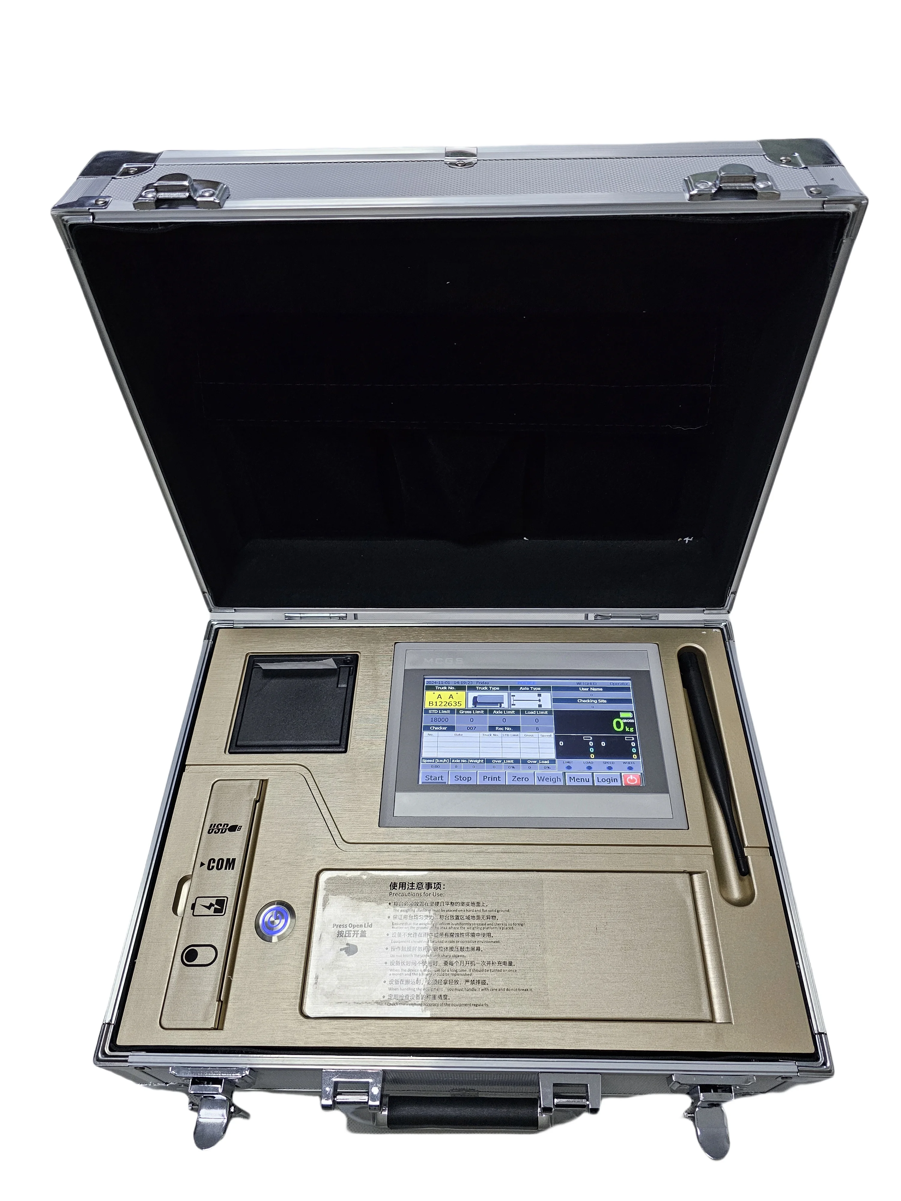 Overloading Multi-Axle Vehicle Scale with Low Profile Weigh Pad