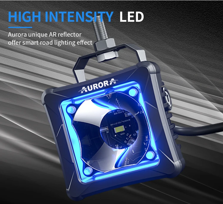 Aurora RGB LED Work Light - 30W Waterproof Offroad Light