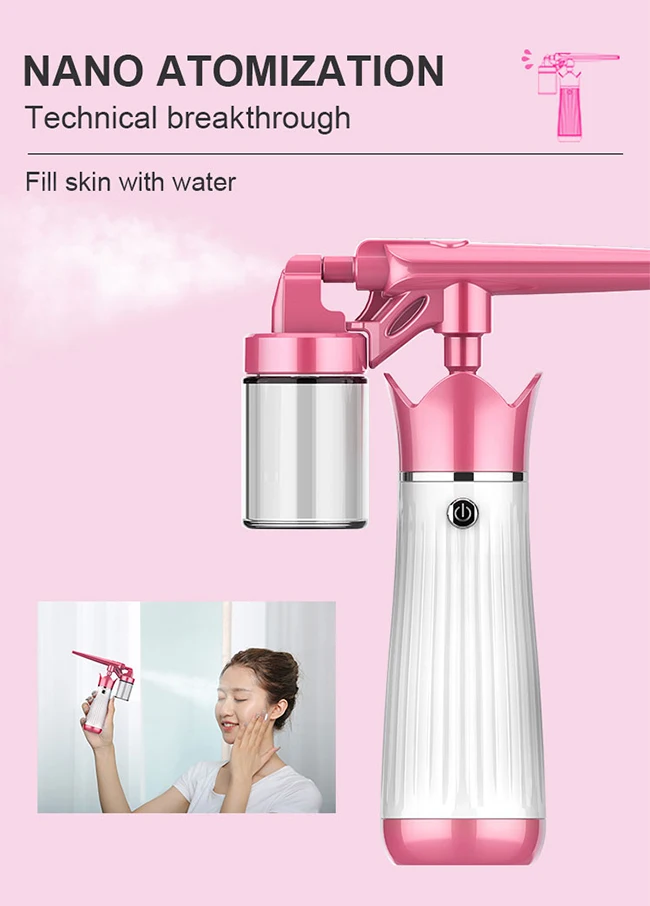 Sa-h11b Mini Water Oxygen Spray Skin Facial Tightening Makeup Airbrush ...