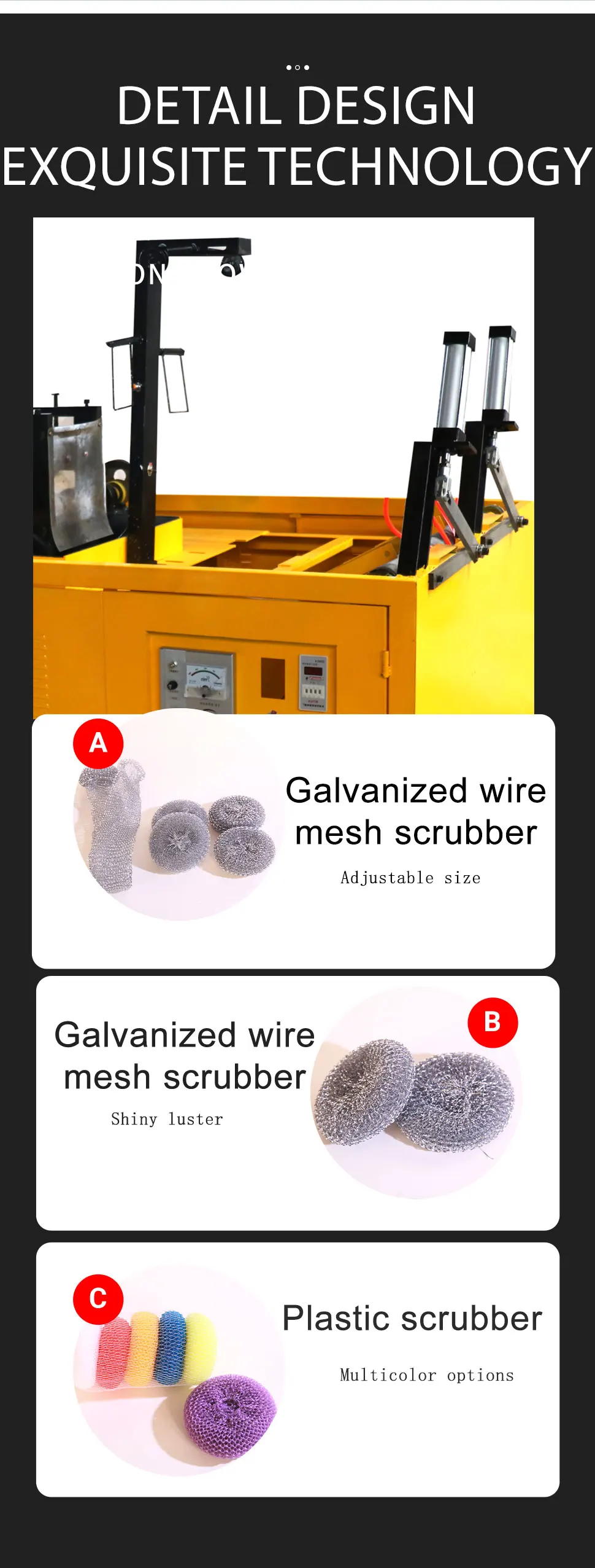 High Output Double Needle Scourer Sponges Making Machine