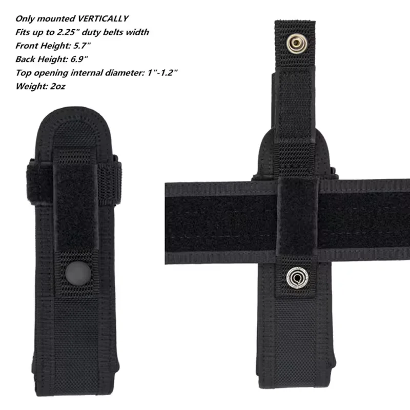 Tactical Telescopic Baton Holster For Duty Belt Universal 360 Degree ...