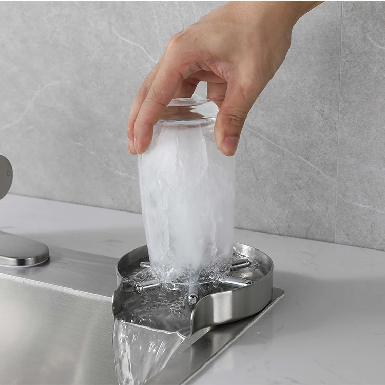 Hot Stainless Steel Automatic Cup Washer Metal Glass Rinser Bottle ...