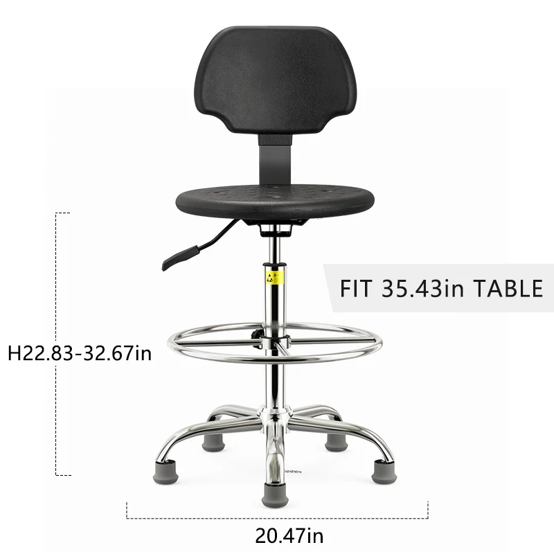 Laboratory Chairs Esd Lab Chair Pu Foam Anti-static Backrest ...