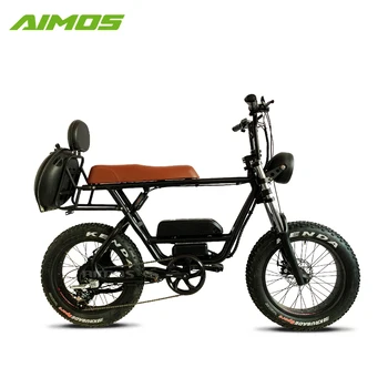 Aimos Double Seat 20 Inch 48v 1000w High Performance Electric Mountain Bike Fat Tire Usb Battery ...