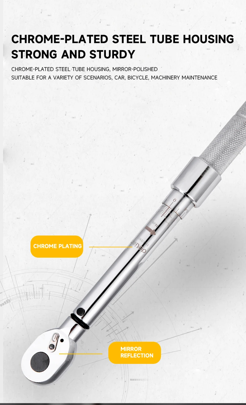 Deli Torque Wrench Preset Adjustable Professional Torque Tool Electronic Digital Torque Wrench ...