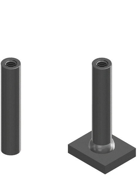 DIN EN ISO 13918 Compliant Internal Threaded Bushings with Weld Pins ...