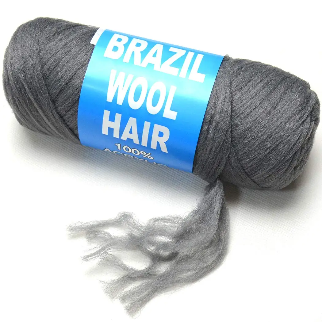 Brazilian Wool Hair Yarn For Jumbo Braiding Senegalese Twisting ...
