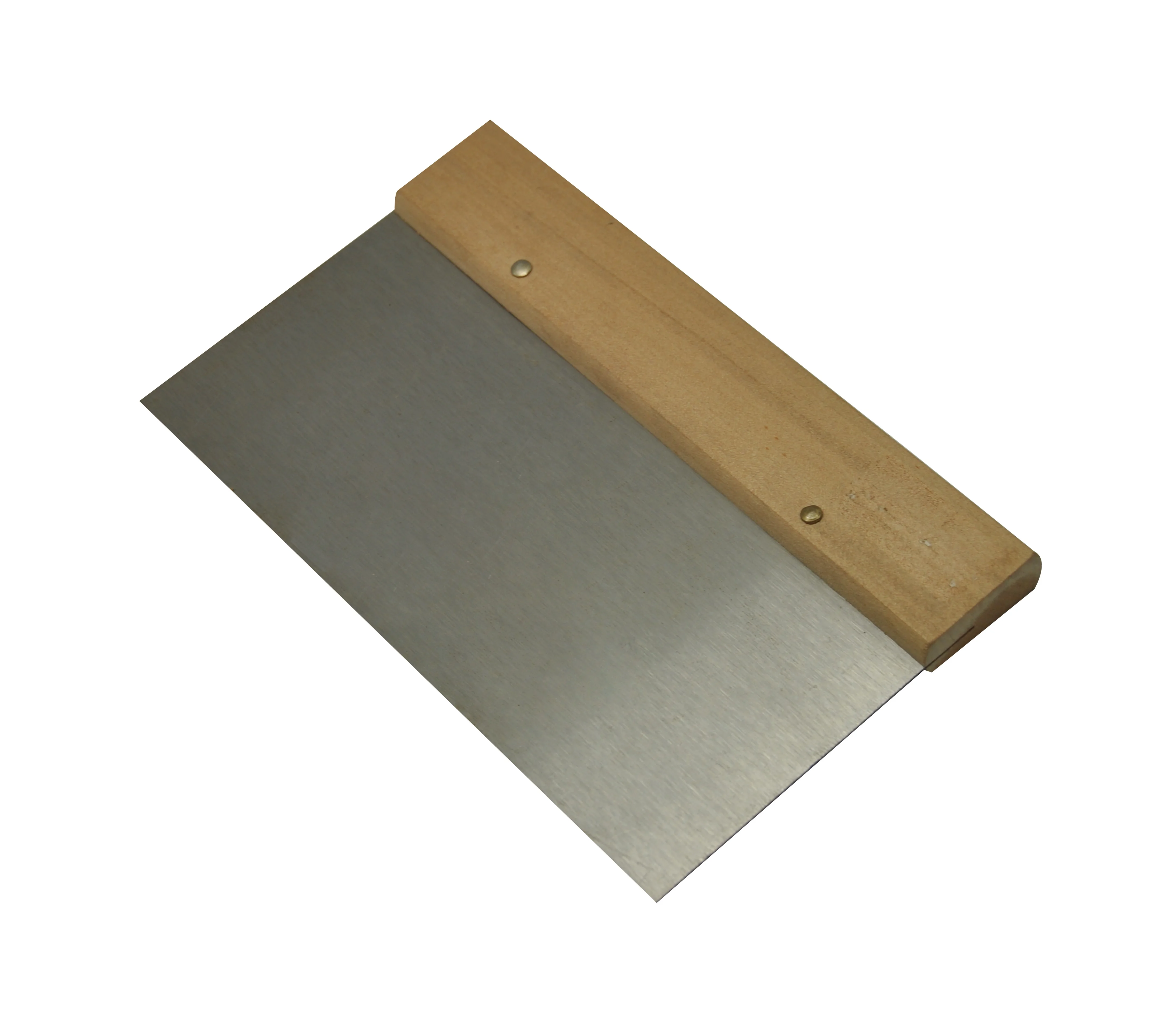 Good Quality Short Wooden Handle Carbon Steel Normal Polished Blade Square Paint wall Scraper Alibaba