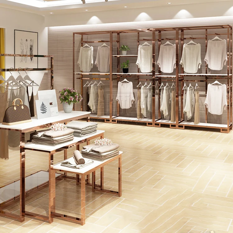 Wholesale Clothing Store Retail Shoe Racks Garment Clothes Display ...