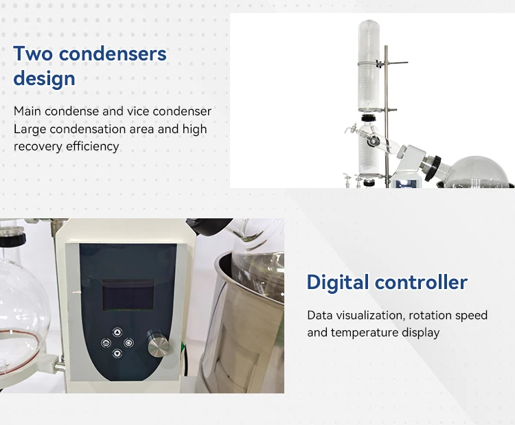 Small Distillation Equipment Lab-scale Rotary Evaporator Vacuum ...