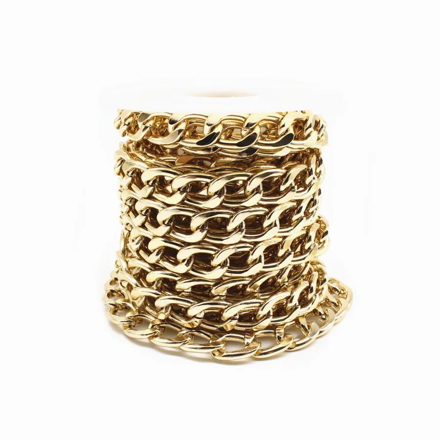 Aluminium Curb Chains Twisted Links Unwelded Chain Spool Jewelry Making ...