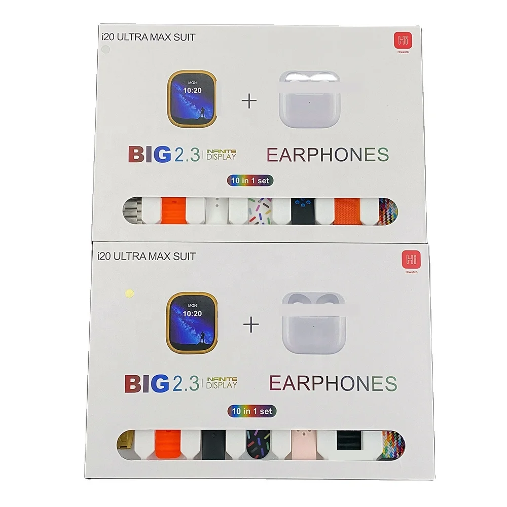 2023 New Arrivals I20 Ultra Max Suit 10 In 1 Set I30 Pro Max Suit Smart Watch 7+4 I20 Ultra Max ...