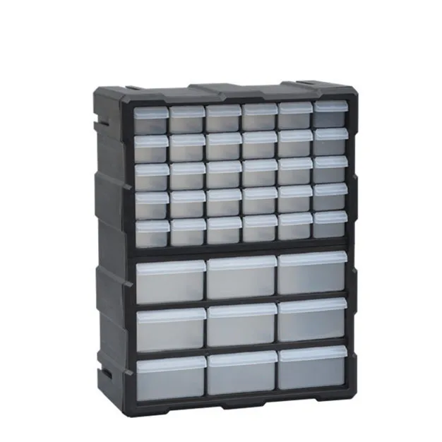 Multifunctional Small Parts Organizer 40 Drawer Stackable Storage Box ...