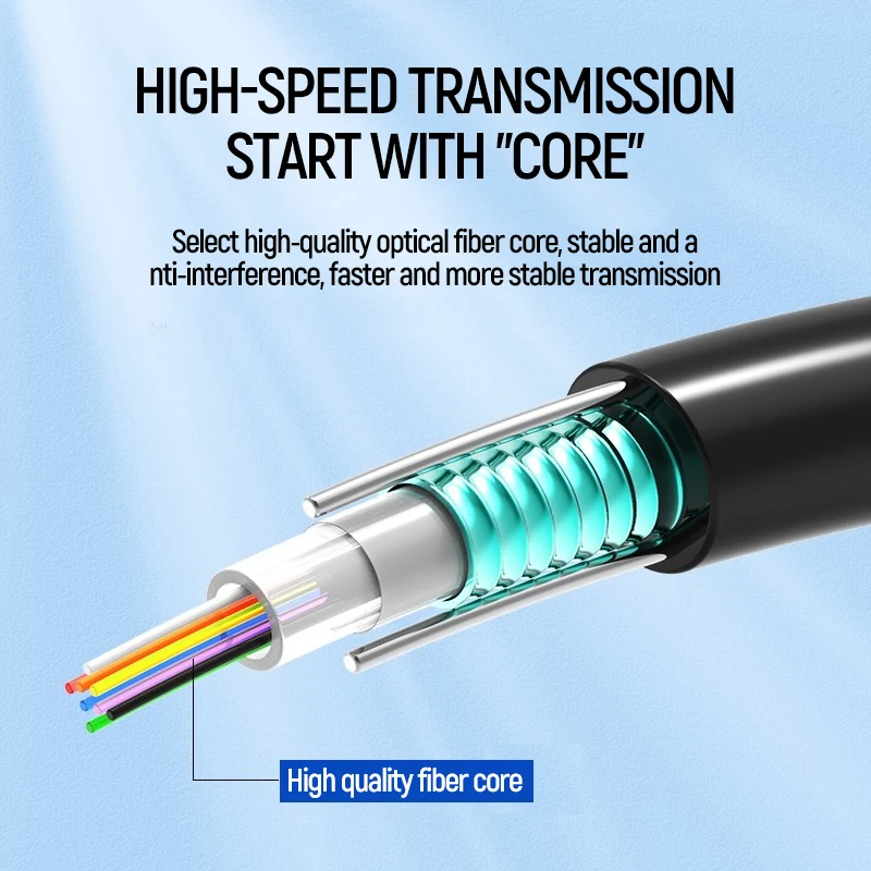 Outdoor Optical Fiber Cable GYXTW 4core 8core 12Core Single Mode From ...