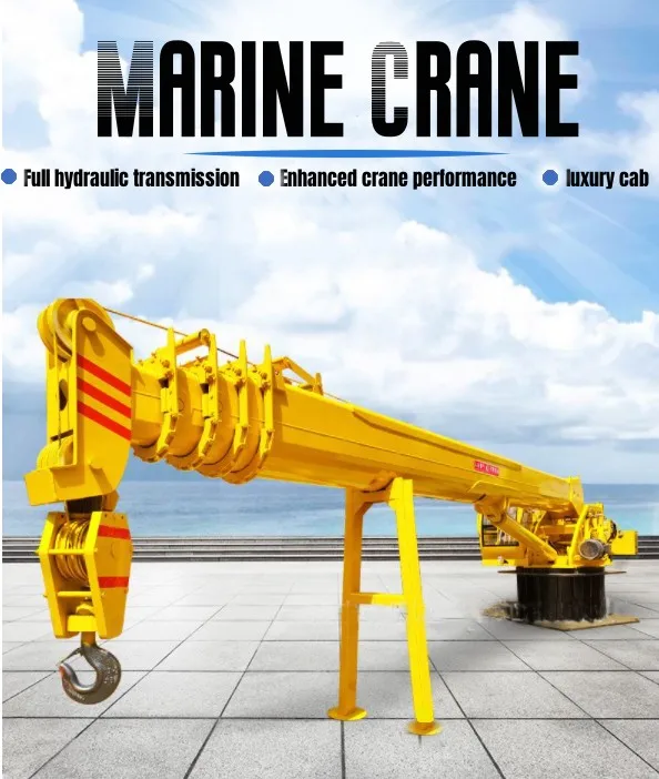 25ton Marine Deck Crane - Telescopic Boom for Ship-Shore Work