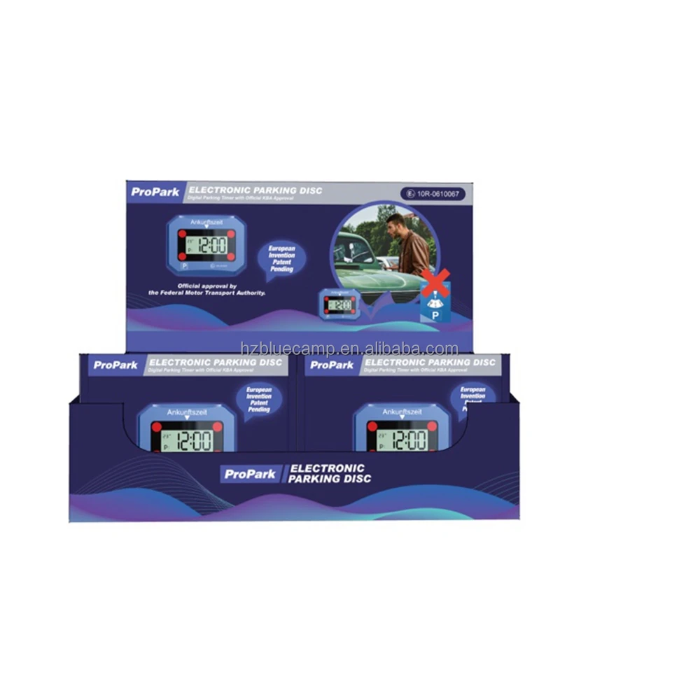 E1 Approved Car Parking Disc Timer Clock Digital Electric Parking Disc ...