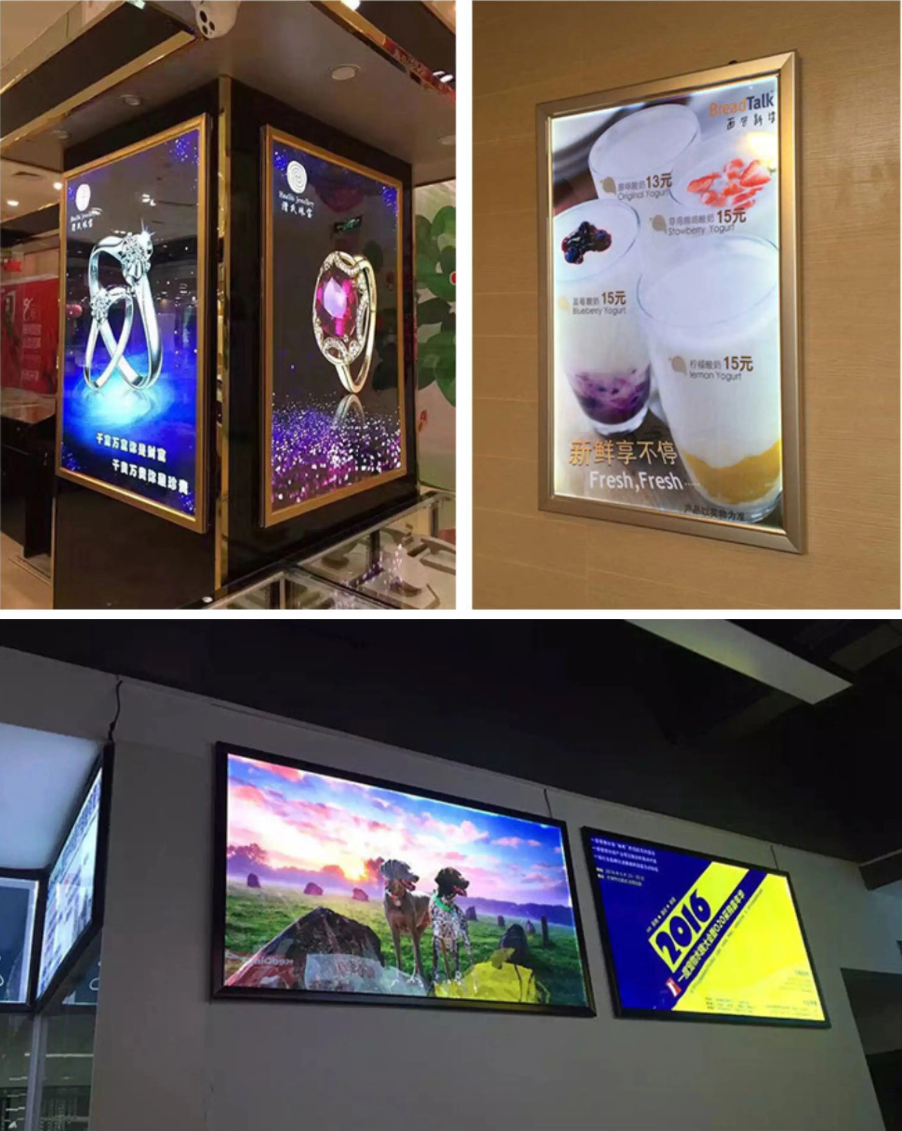 Backlight Acrylic Light Box Menu Board Display Anime Exhibit Slim Pizza ...