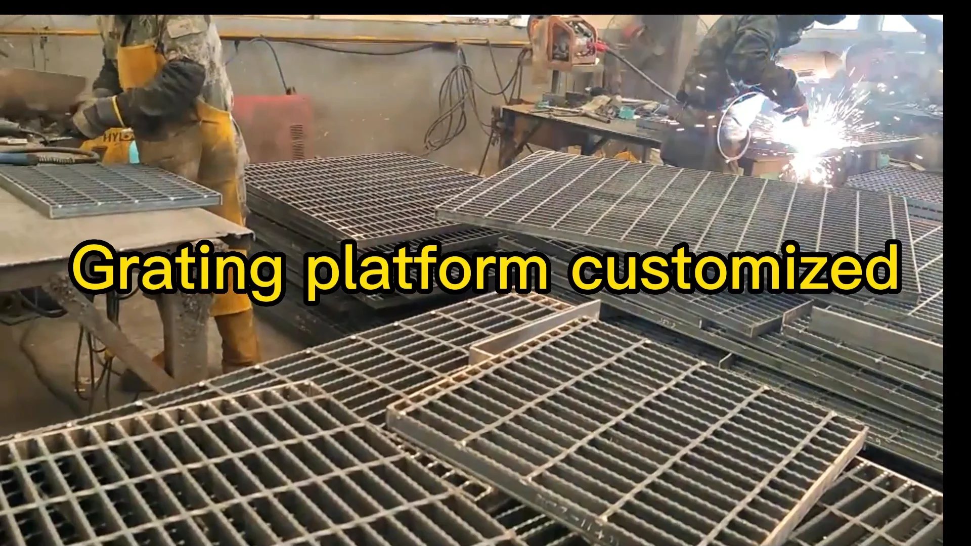 Serrated Grating Galvanized I Bar Grating Hot Dip Galvanized Steel ...