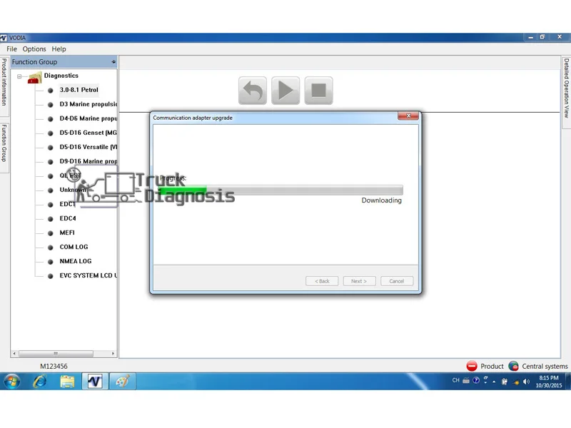 Diagnostic Tool For Volvo Penta Volvo Penta Vodia With Thoughbook Cf52 ...