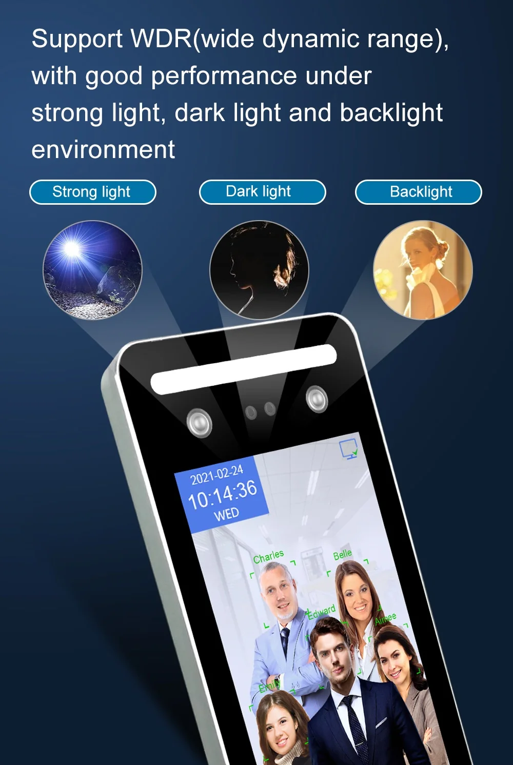 8 Inch Face ID Access Control System - Facial Recognition