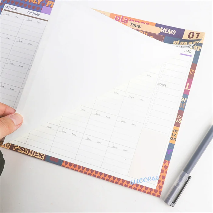 New Arrival 20 Sheets Notepads Stationery Items Multi-Purpose Colorful ...