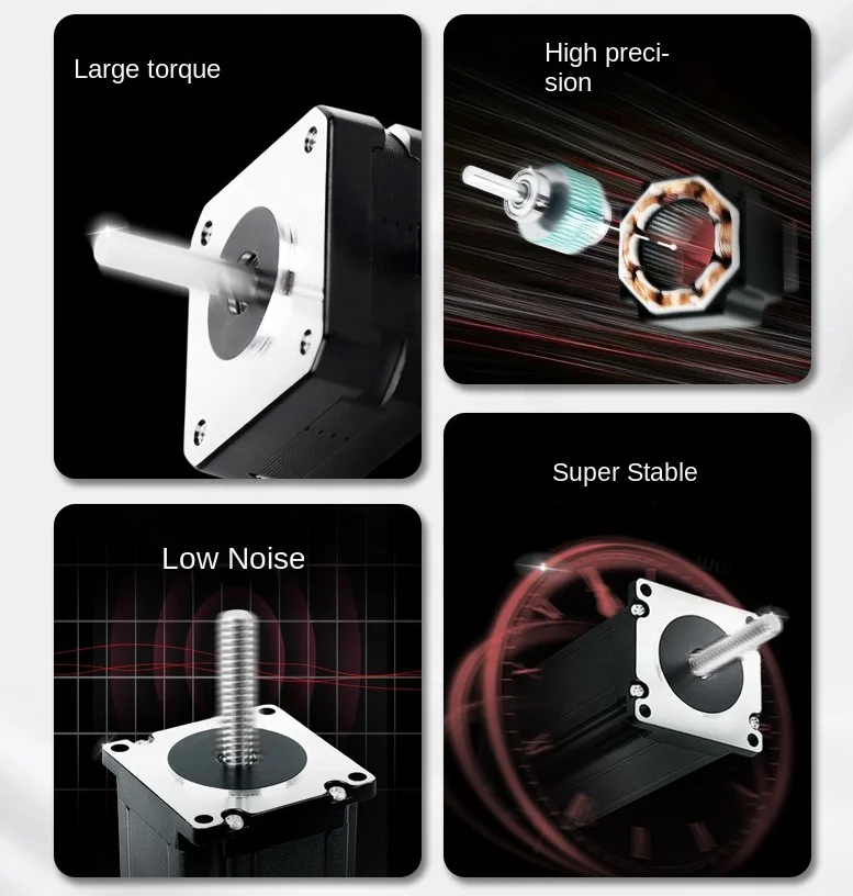 High Accuracy Phase Open-loop Electric Stepper Hybrid T Type Screw ...