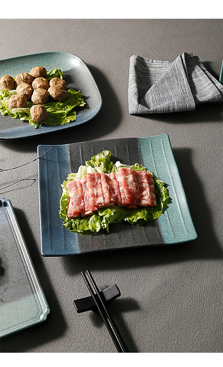 Stock Dinnerware Matte Black Wholesale Restaurant Melamine Food Serving ...