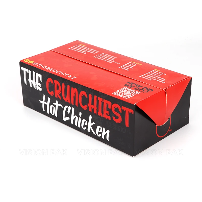 Custom Food Packaging Slide Burger Box To Go Paper Container Burger New ...