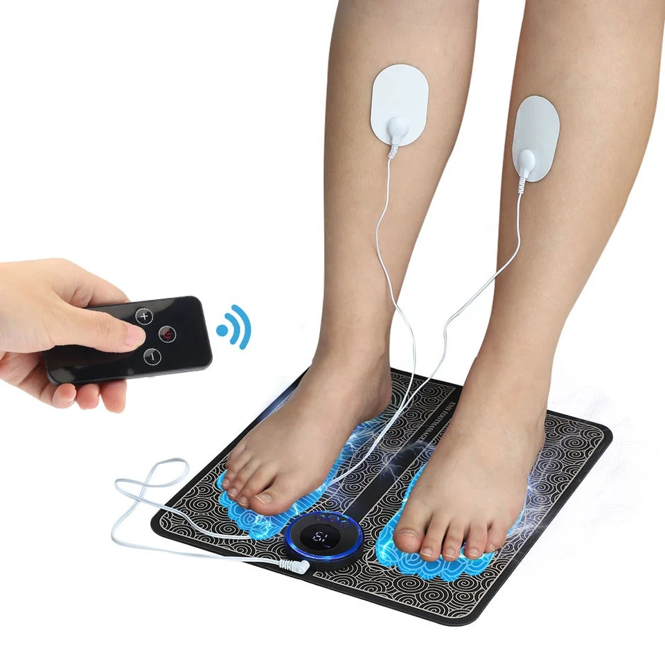 Electric Ems Foot Massager Pad Feet Muscle Stimulator Foot Massage Mat ...