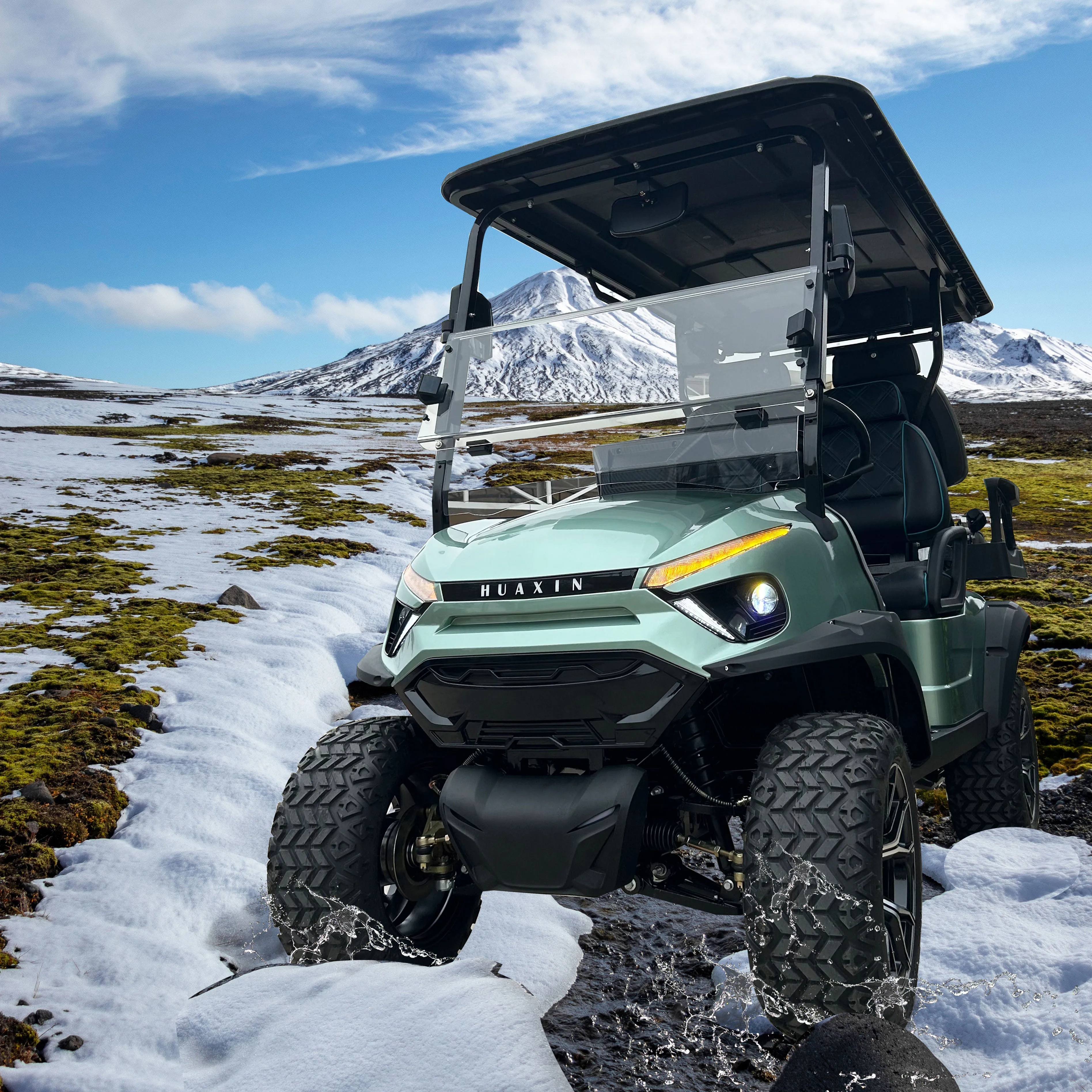 New Mold Electric Golf Cart - 4 Disc Brakes & 4 Seaters