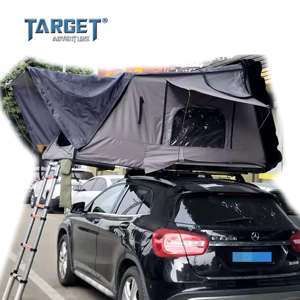 Hard Shell Triangle Car Roof Camping Roof Top Tent for Travel