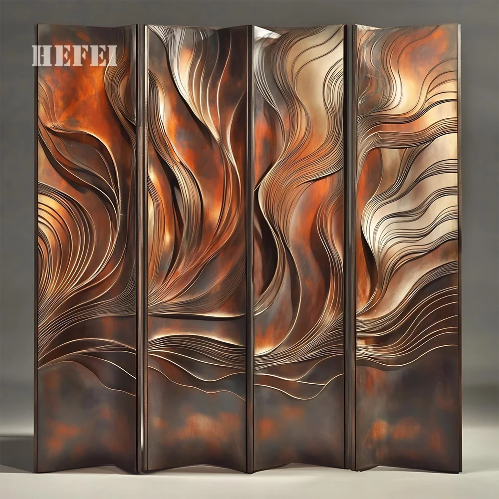 Modern Home & Commercial Stainless Steel Partition Laser-Cut Decorative ...