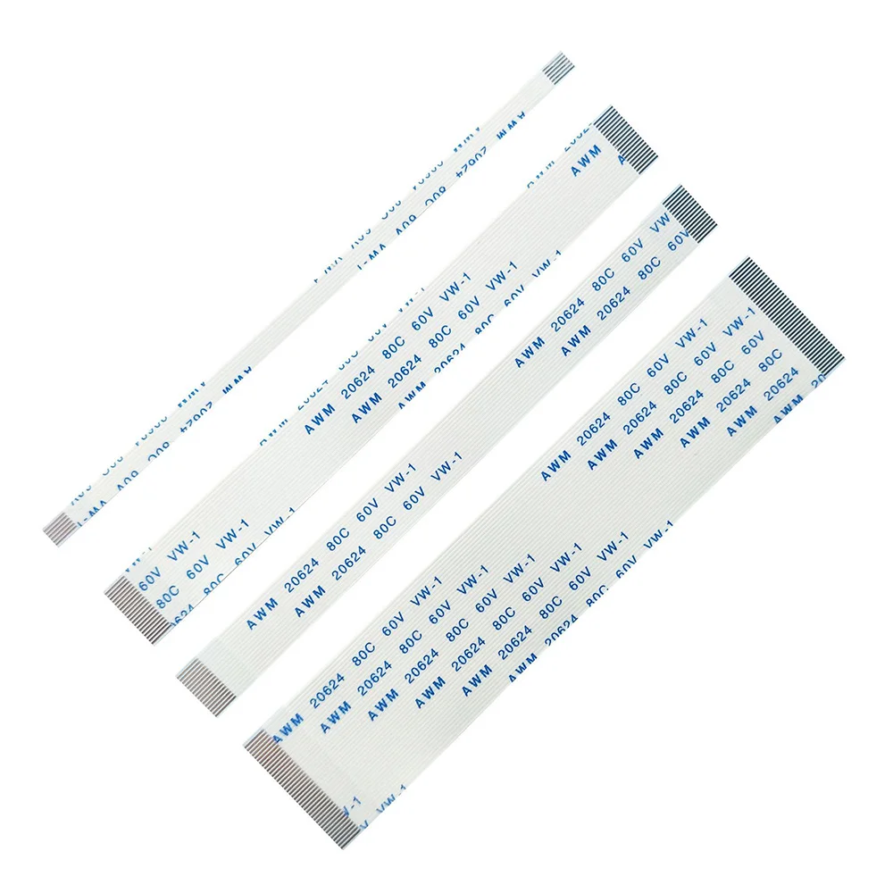 Custom Ffc Cables Awm 20624 80c 60v Vw-1 0.5mm Pitch 50pin 500mm Same ...