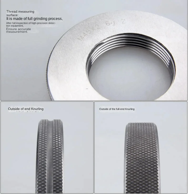 Precise M2 To M40 External Thread Ring Gauge Screw Measuring Tool Model ...
