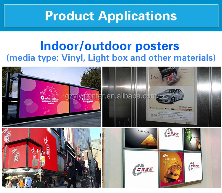 1440dpi Eco Solvent Printer Universal Digital Galaxy 3.2m Dx5 Double ...