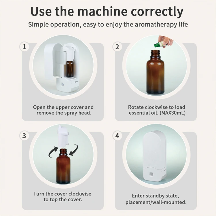 Waterless Diffuser for Essential Oil Nebulizer Battery Operated Mini ...