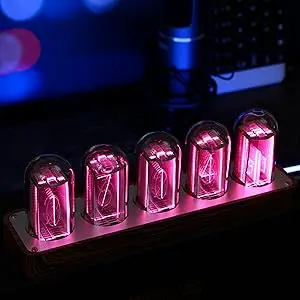 5 Tube Cyberpunk Klok Led Digital Desk Clock - Buy Cyberpunk Desk Clock ...