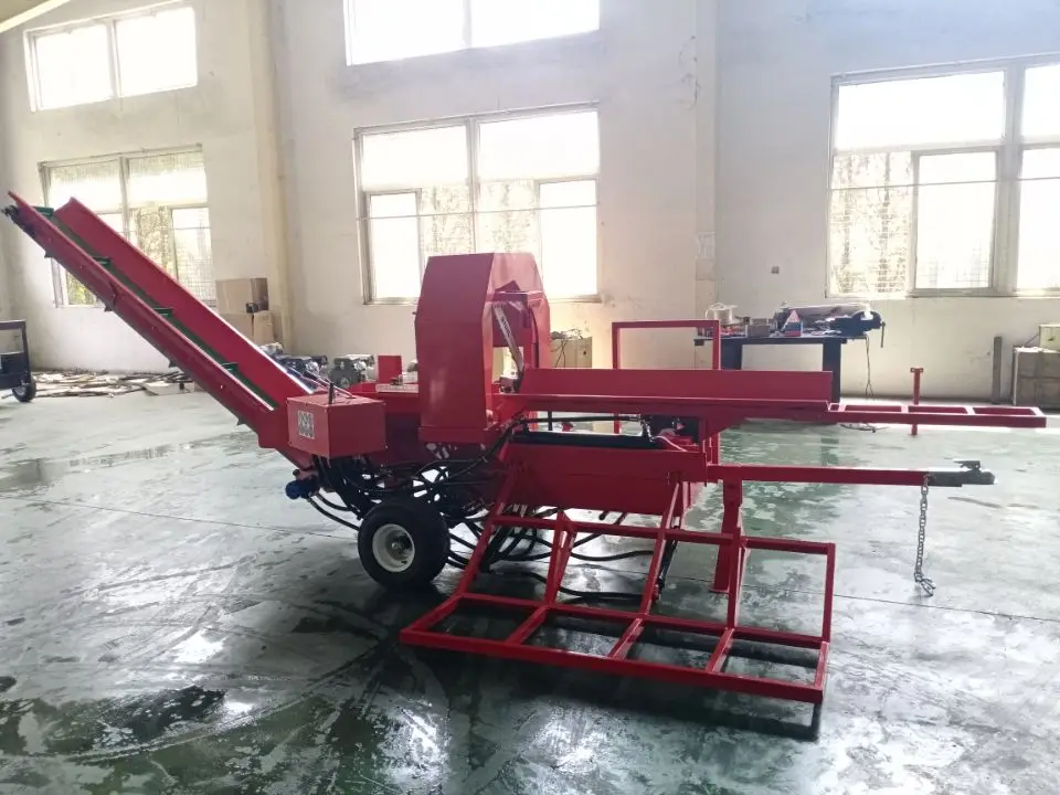 Petrol Log Splitter & Firewood Stacking Conveyor Machine - 30T ...